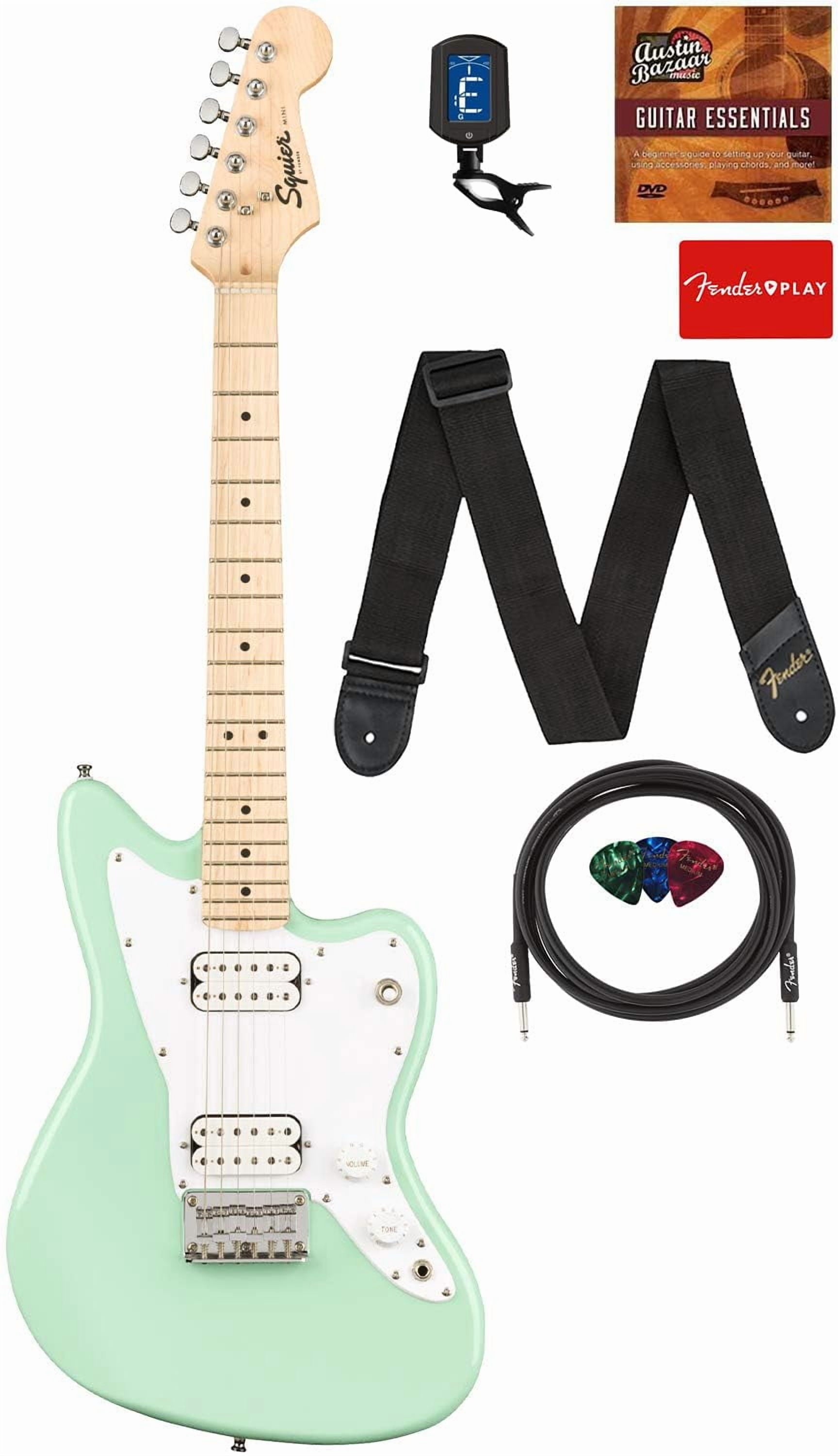 Fender Squier 3/4-Size Kids Mini Jazzmaster HH - Surf Green w/ Cable ...